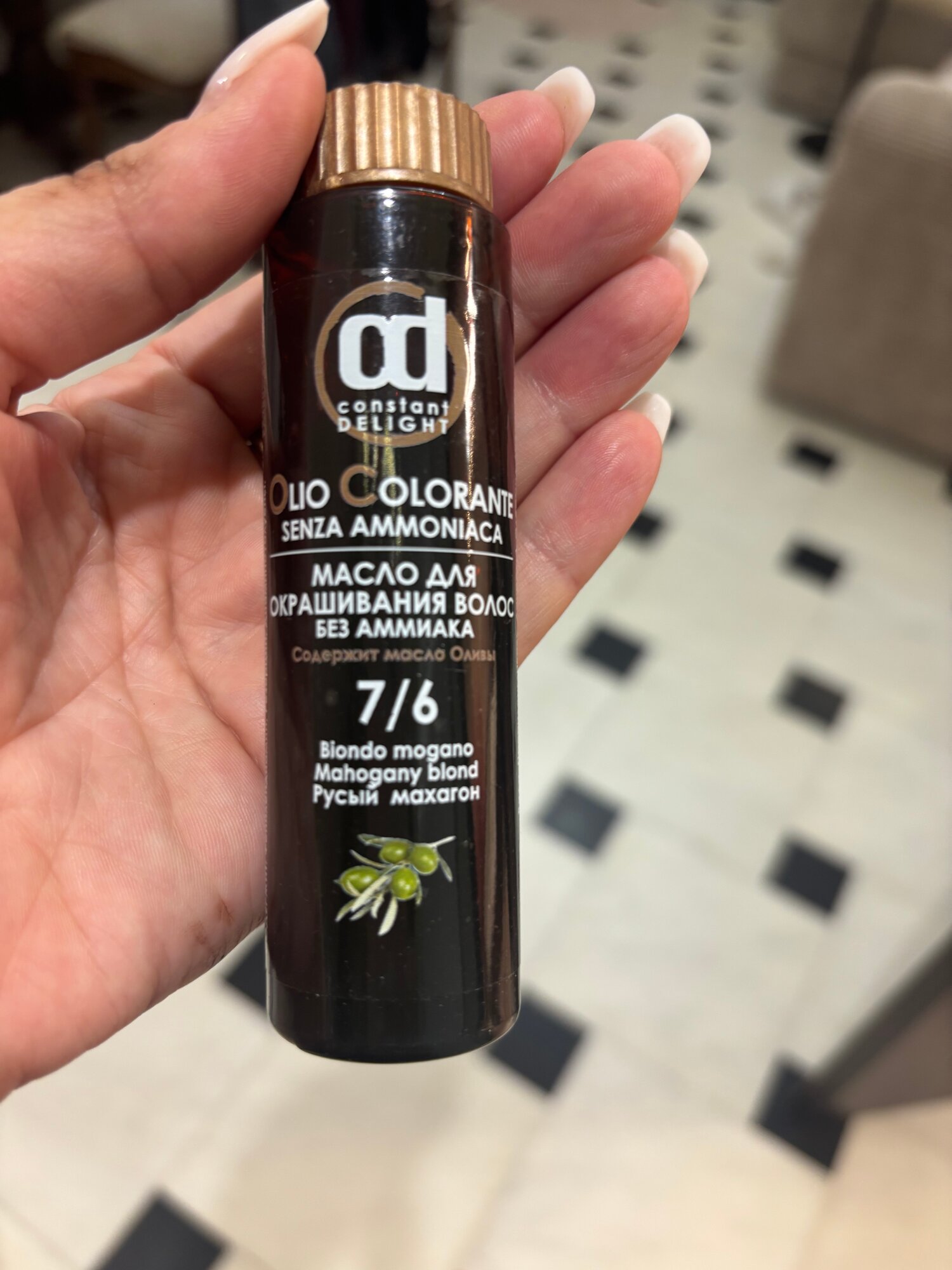 Масло для окрашивания волос 7/6 Constant Delight Magic", без аммиака, русый махагон, 50мл