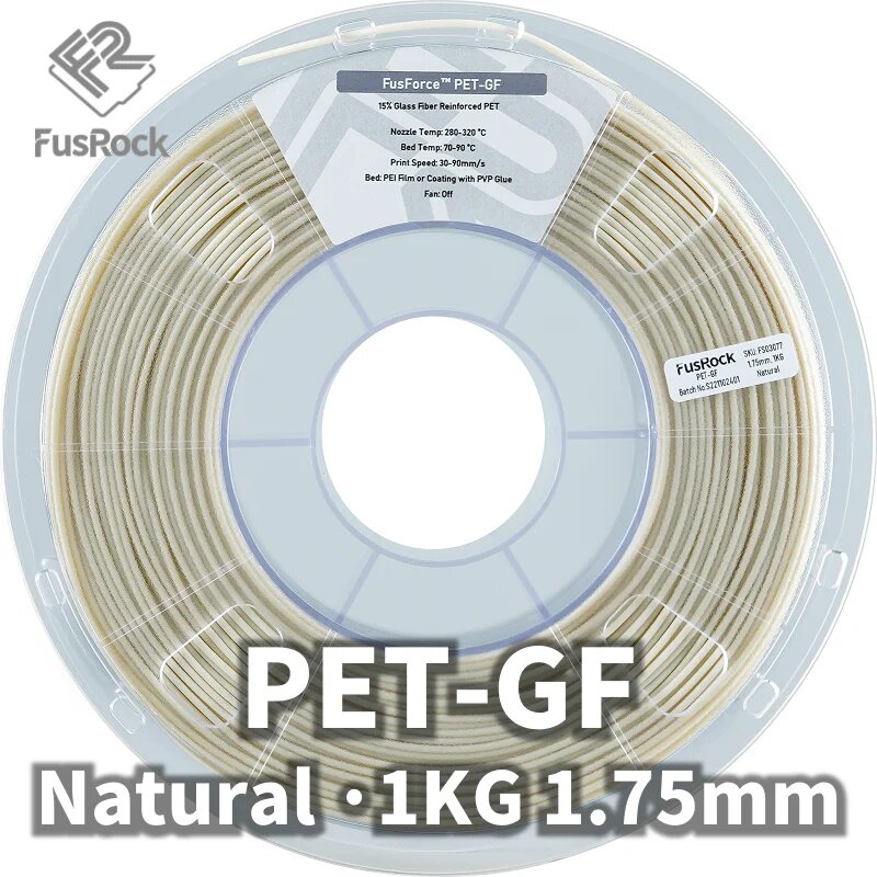 FusRock PET-GF Natural, 1KG, 1.75mm
