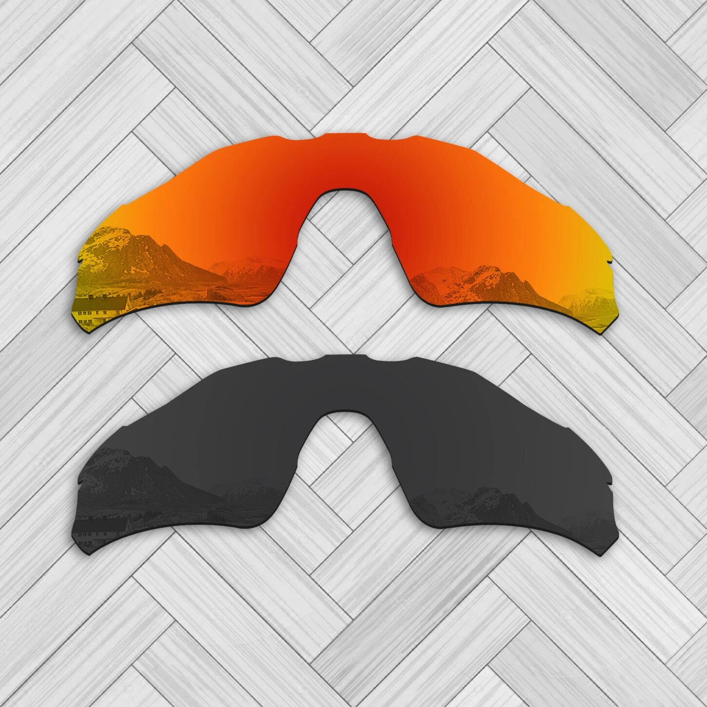 Линзы Oakley Radar EV Path Black-Red