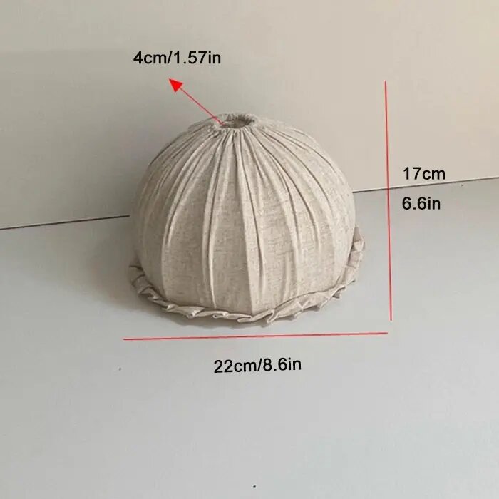 D22cm Ткань E27 Замена абажура с установщиком 4 см 1,571, Flax Light Gree Тканевый абажур для чаши для дома, отеля, ресторана, светильник