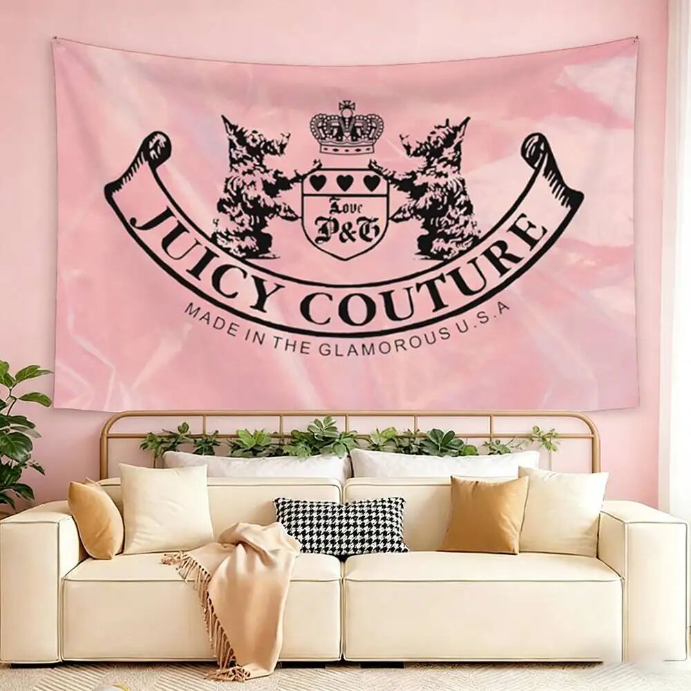 Флаг J-Juicy C-Couture 40x60см Розовый, 80x120cm, z1