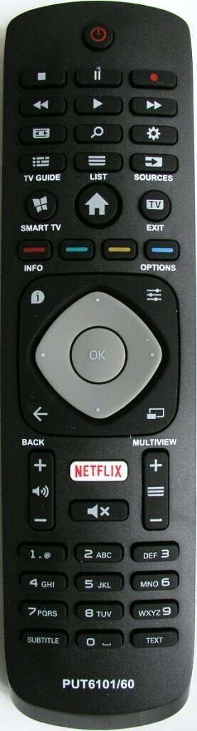 Пульт ДУ для Philips 49PUT6101/60 (996596003606) (398GR08BEPHN11HL) Netflix