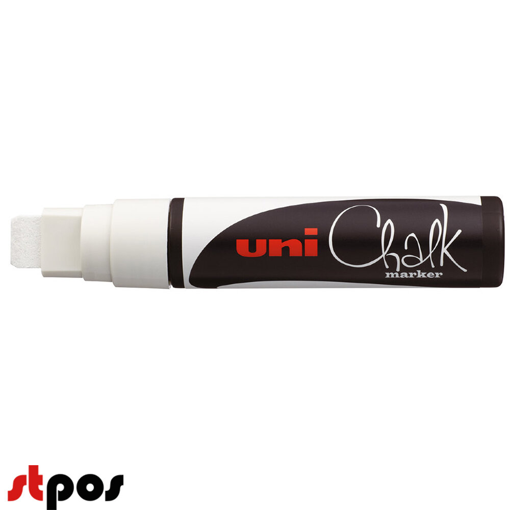 Маркер меловой Uni Chalk 17K 15мм клиновидный белый