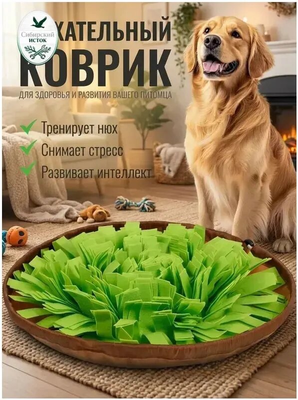 Интерактивный коврик-головоломка для собак с антискользящим покрытием