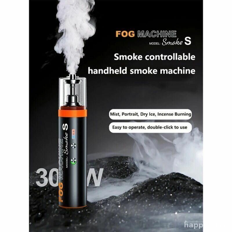 Портативный дымогенератор LensGo FOG MACHINE SMOKE S 30 Вт, аккумулятор 2550 мАч, для фото и видеосъемки с пультом ДУ