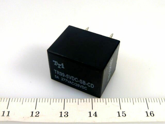 TR99-5VDC-SB-CD, 5VDC, 5А, 2 переключения , Реле электромеханическое, сигнальное, TTI