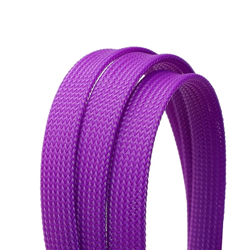 ПЭТ изоляционная оплетка для кабелей 5 м Фиолетовый, Purple, 10mm