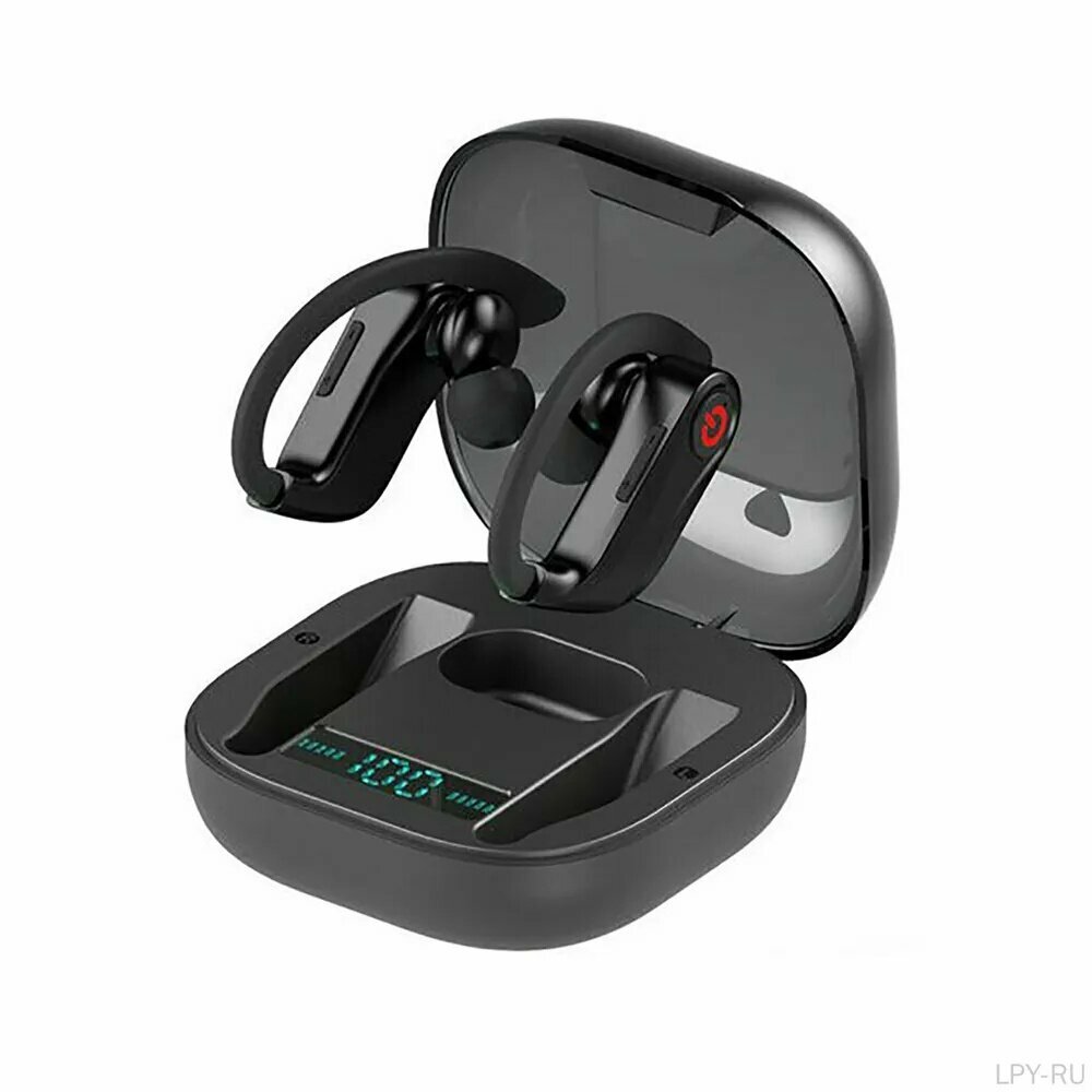 Альтернативы беспроводным наушникам PowerBeats Pro SuperBass TWS: PowerHBQ PRO US с зарядным футляром 2200mAh, функцией внешнего аккумулятора,