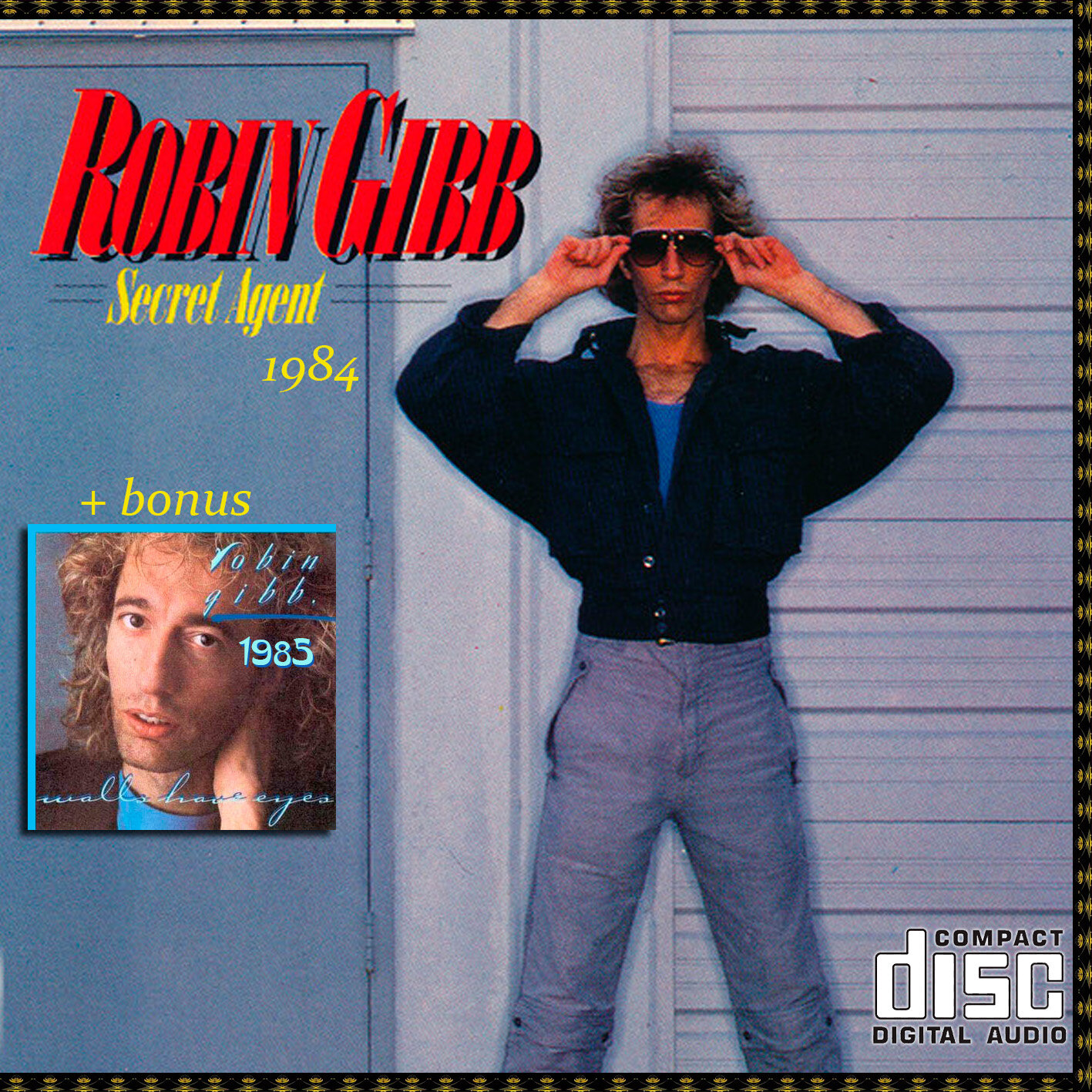 Robin Gibb (Bee Gees) - Secret Agent (1984) + Walls Have Eyes (1985) CD (запись на CD-R)