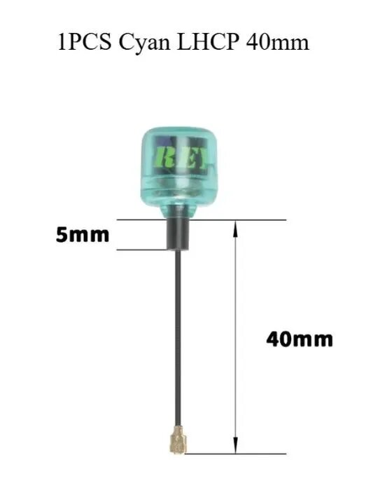 Короткая антенна FlyFishRC Osprey 5,8 ГГц, 40 мм, ipex/UFL RHCP/LHCP