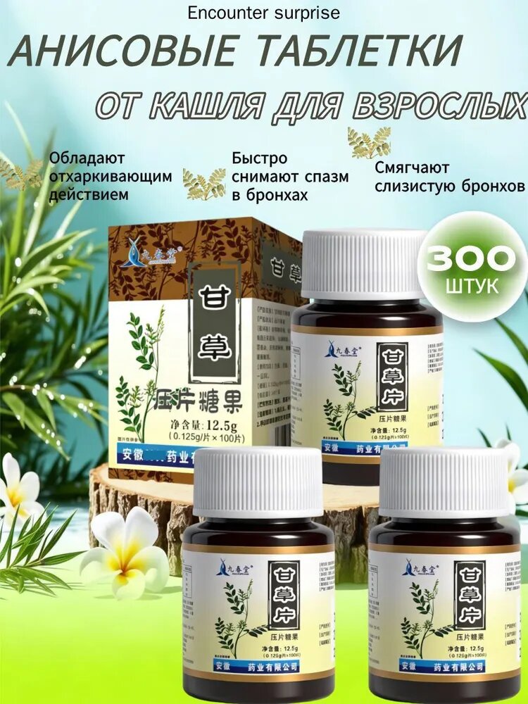 Анисовые таблетки от кашля для взрослых