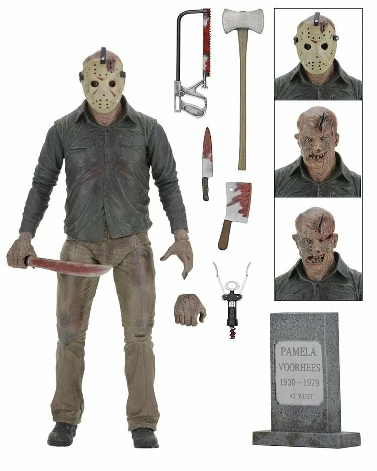 NECA Фигурка подвижная Джейсон Вурхиз Пятница 13 Friday the 13th