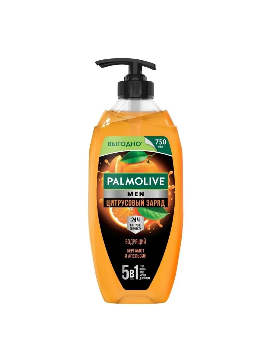 Гель для душа Palmolive Men Бодрящий 3 в 1 цитрусовый 750 мл