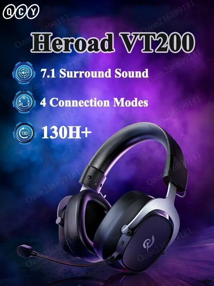QCY VT200 1000mah Three Mode Беспроводные игровые наушники