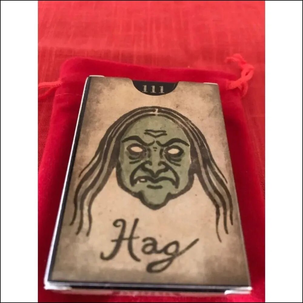 Карты Таро Оракул Милдред "Hag" №111, коричнево-красный