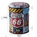 Табурет Route 66, 1 шт, 35x47x35 см, пластик, коричневый