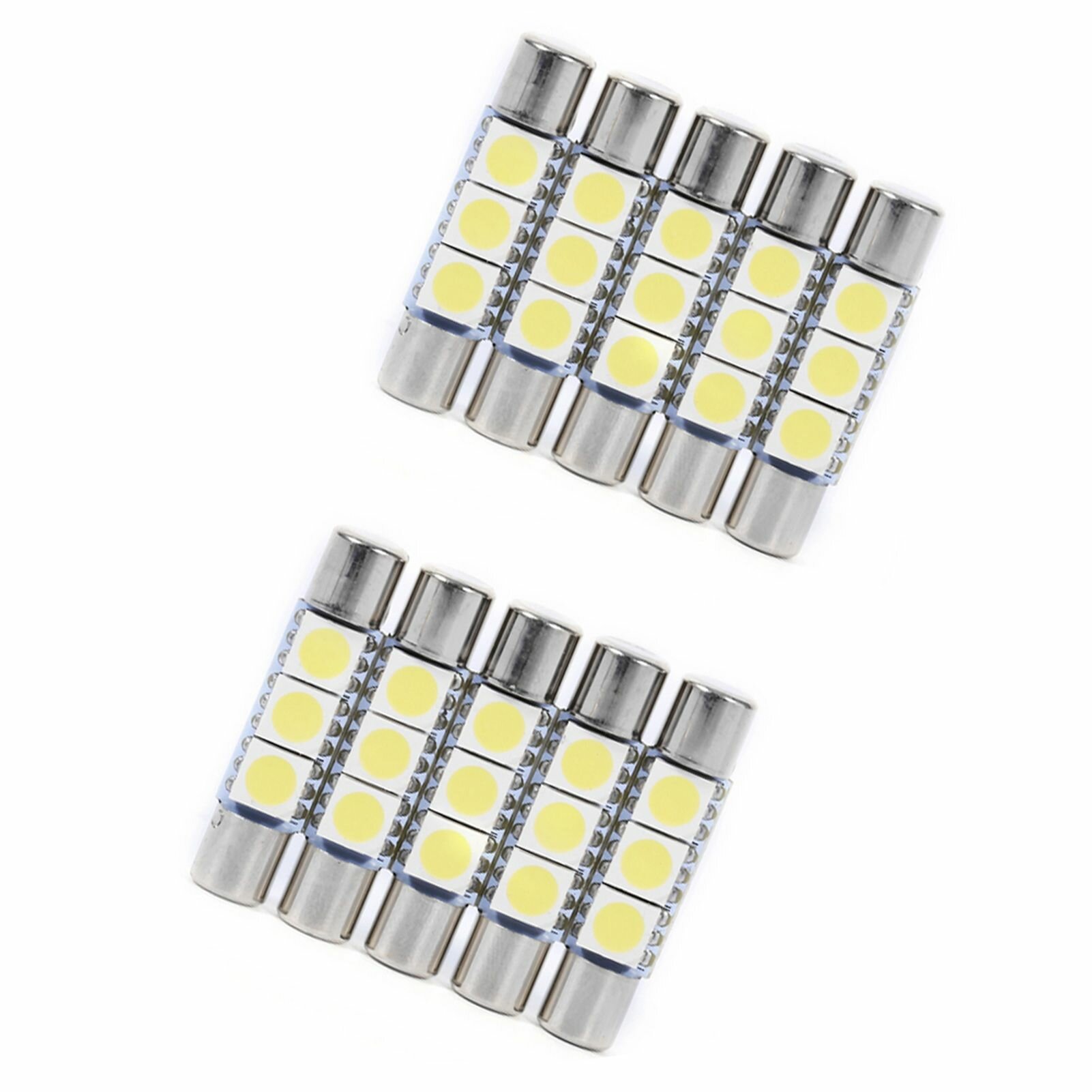 10 шт. 3-SMD 31 мм 6641 предохранитель светодиодная лампа для зеркала туалетного столика лампа для солнцезащитного козырька белая