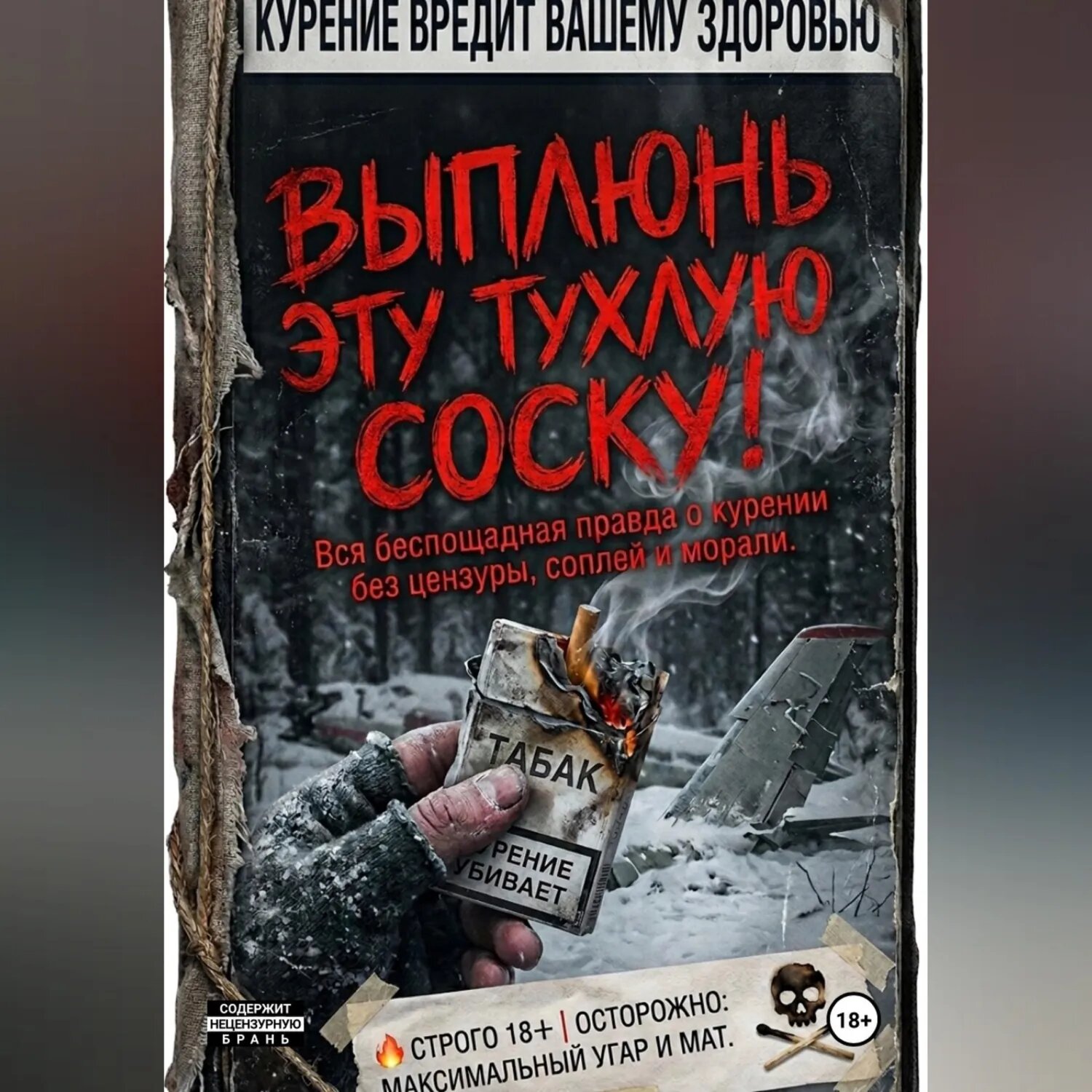 Выплюнь ЭТУ тухлую соску! Вся беспощадная правда о курении без цензуры, соплей и морали. [Аудиокнига]