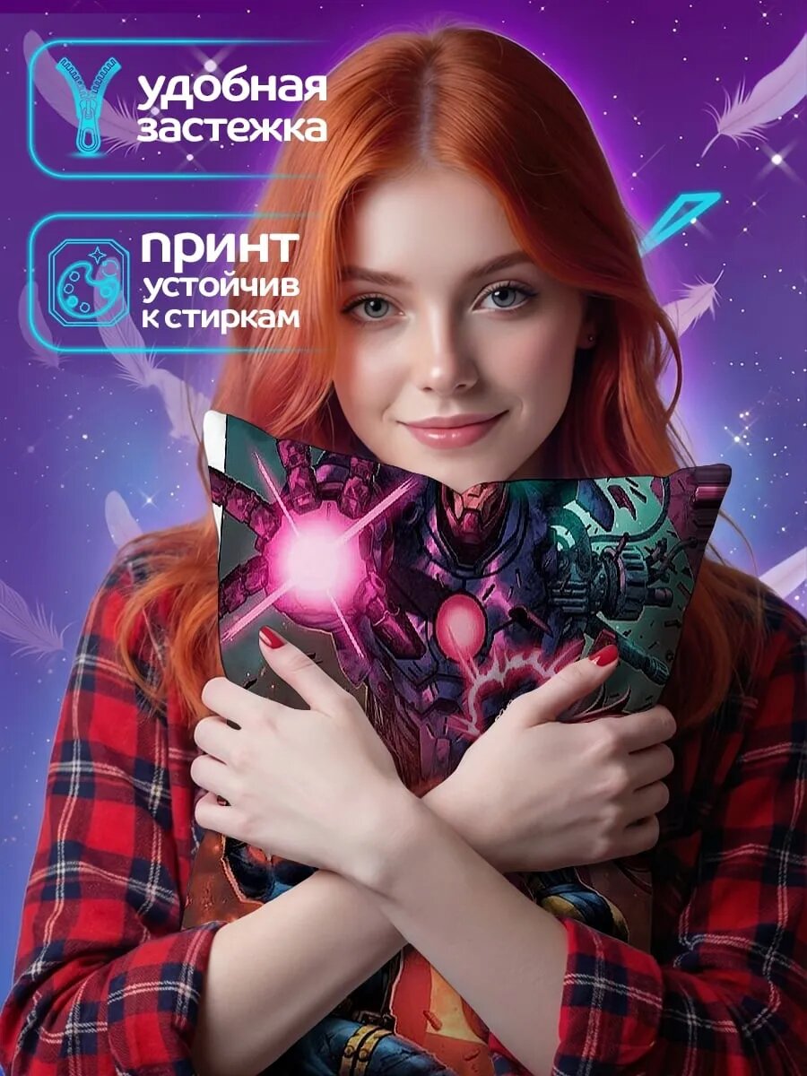 Подушка дакимакура Битва супергероев — фото 1