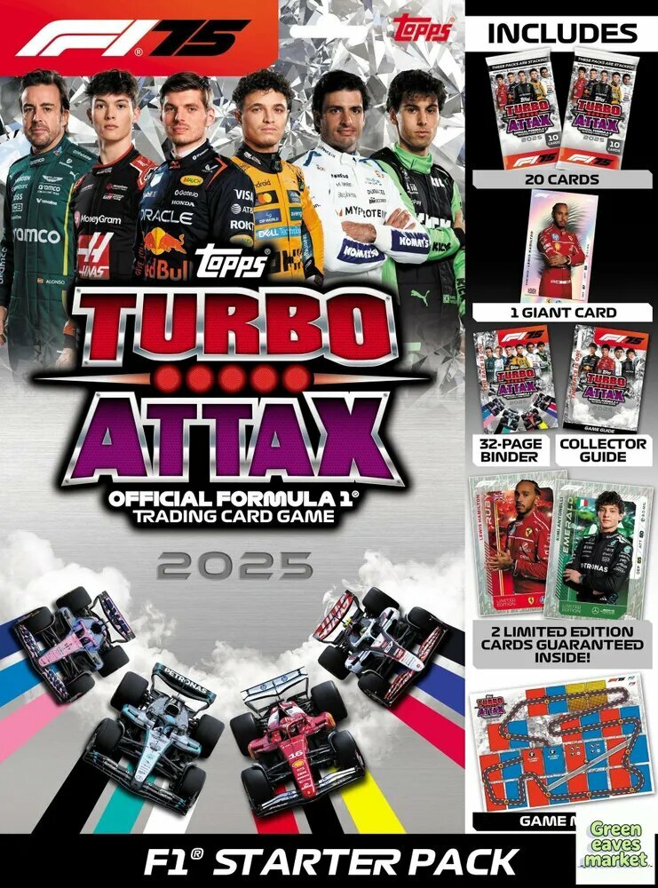 Topps Turbo Attax Formula 1 2025 - Standard Starter Pack Спортивная карточка