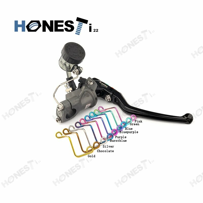 Нефтяной горшок HONESTI22 Gr5 из титанового сплава Для Brembo RCS/CC Silver, Right 1pcs, Серебряный