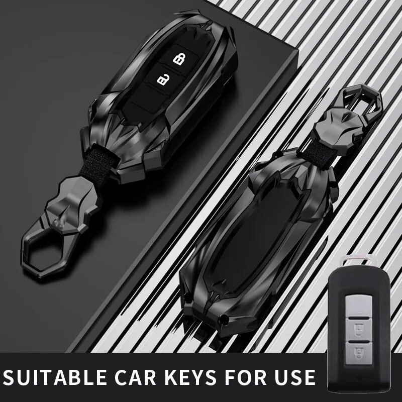Чехол-брелок для ключей автомобиля Mitsubishi (Xpander, Outlander, ASX, Pajero, Eclipse Type A
