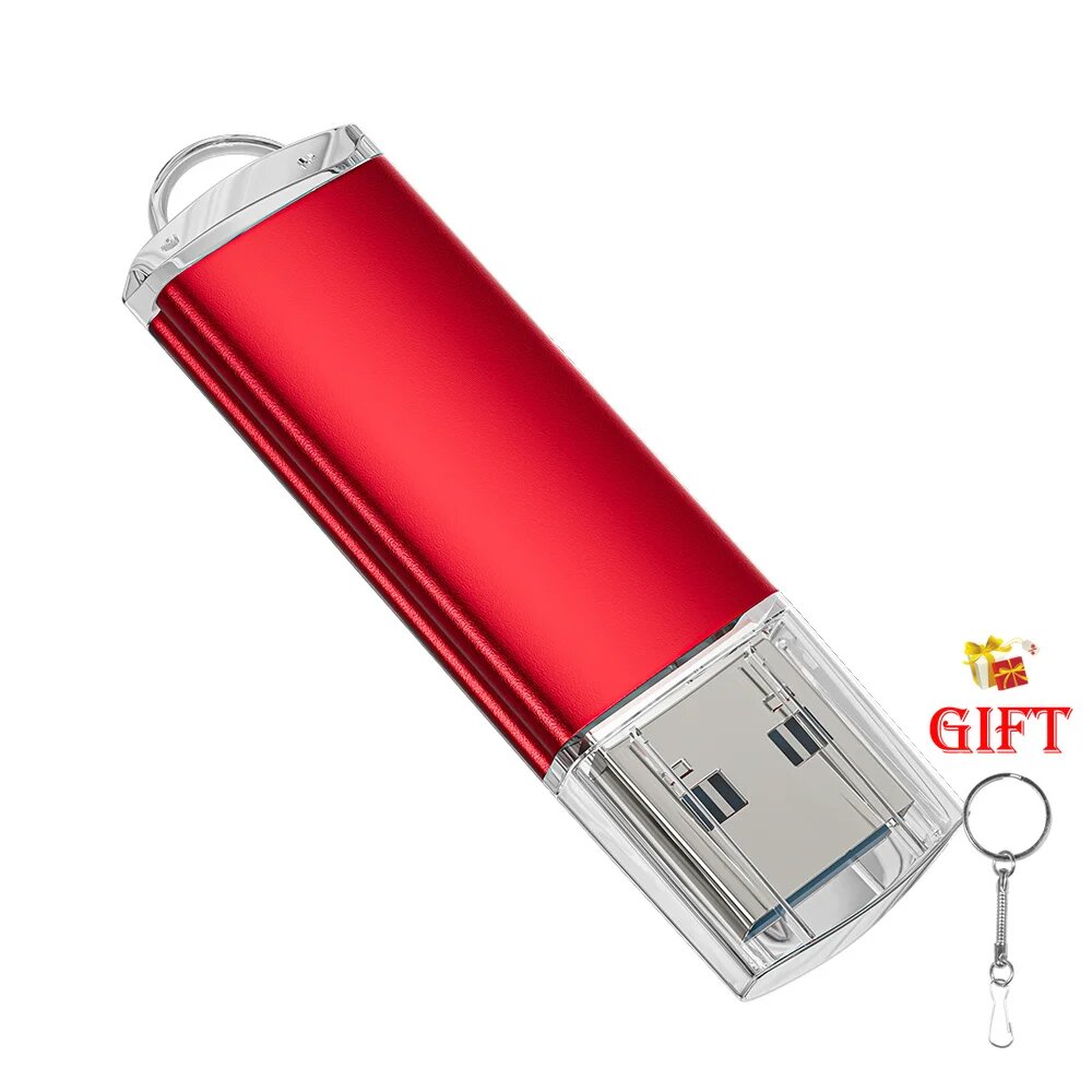 USB-флешка JASTER P014 металлическая 1ГБ-64ГБ 16 ГБ, Красный