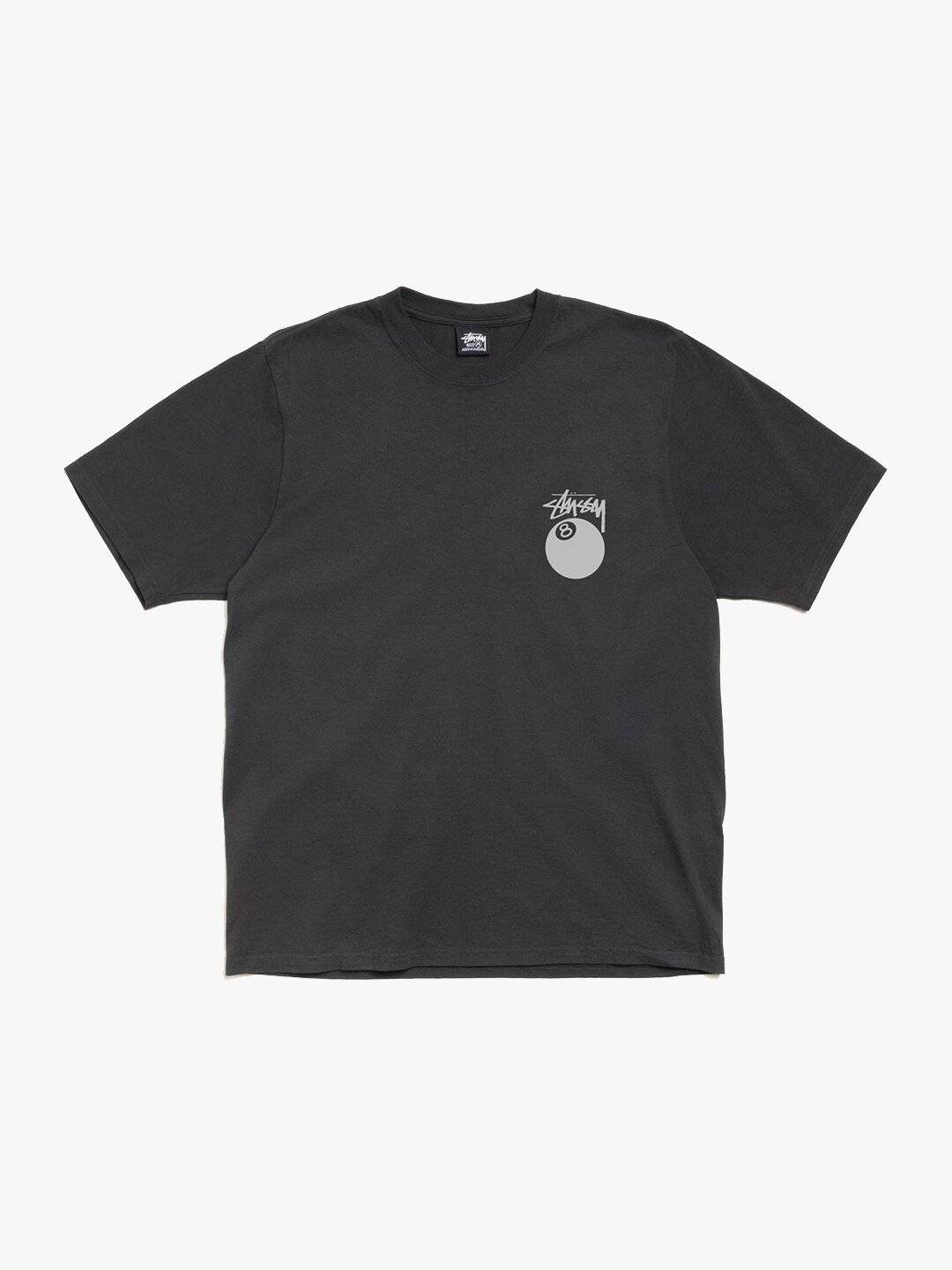 Футболка Stussy "8 Ball Pig Dyed Tee" размер L черная