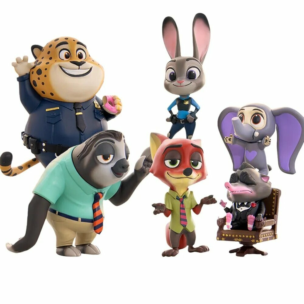 HIPLAY Beast Kingdom MEA-006 Disney Zootopia Блайнд-бокс (Полный набор из 6 шт.)