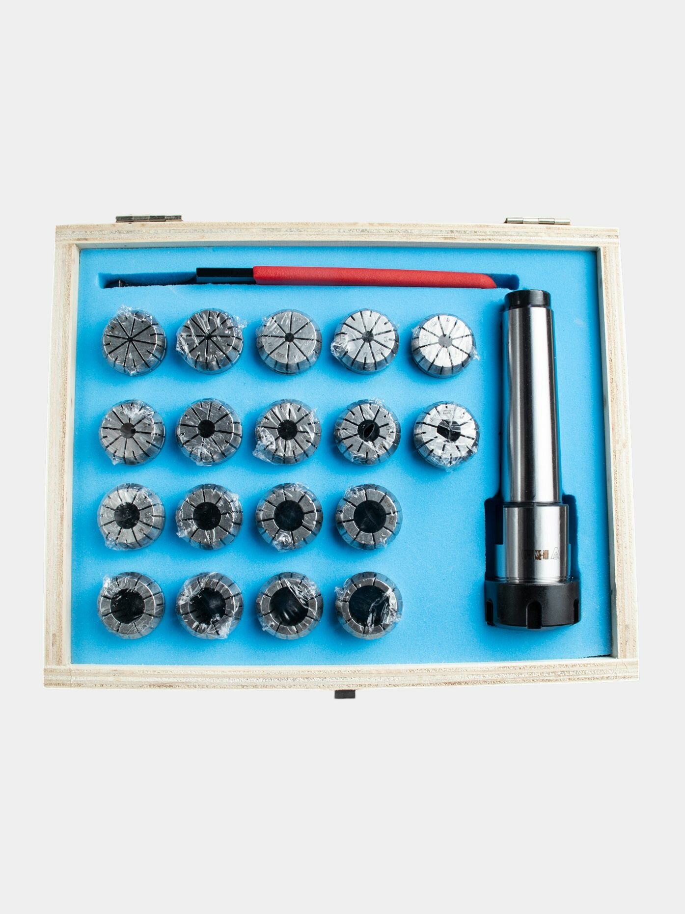 Патрон цанговый MTB4хER32 М16х2.0 c набором цанг 18шт (3-20) DIN228 // VIZER