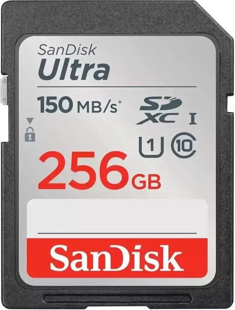 Карта памяти SanDisk Ultra SDSDUNC-256G-GN6IN, 256GB, Class10