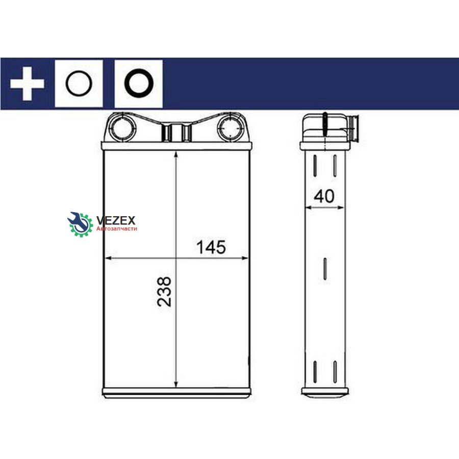 MAHLE AH7000S Теплообменник салона