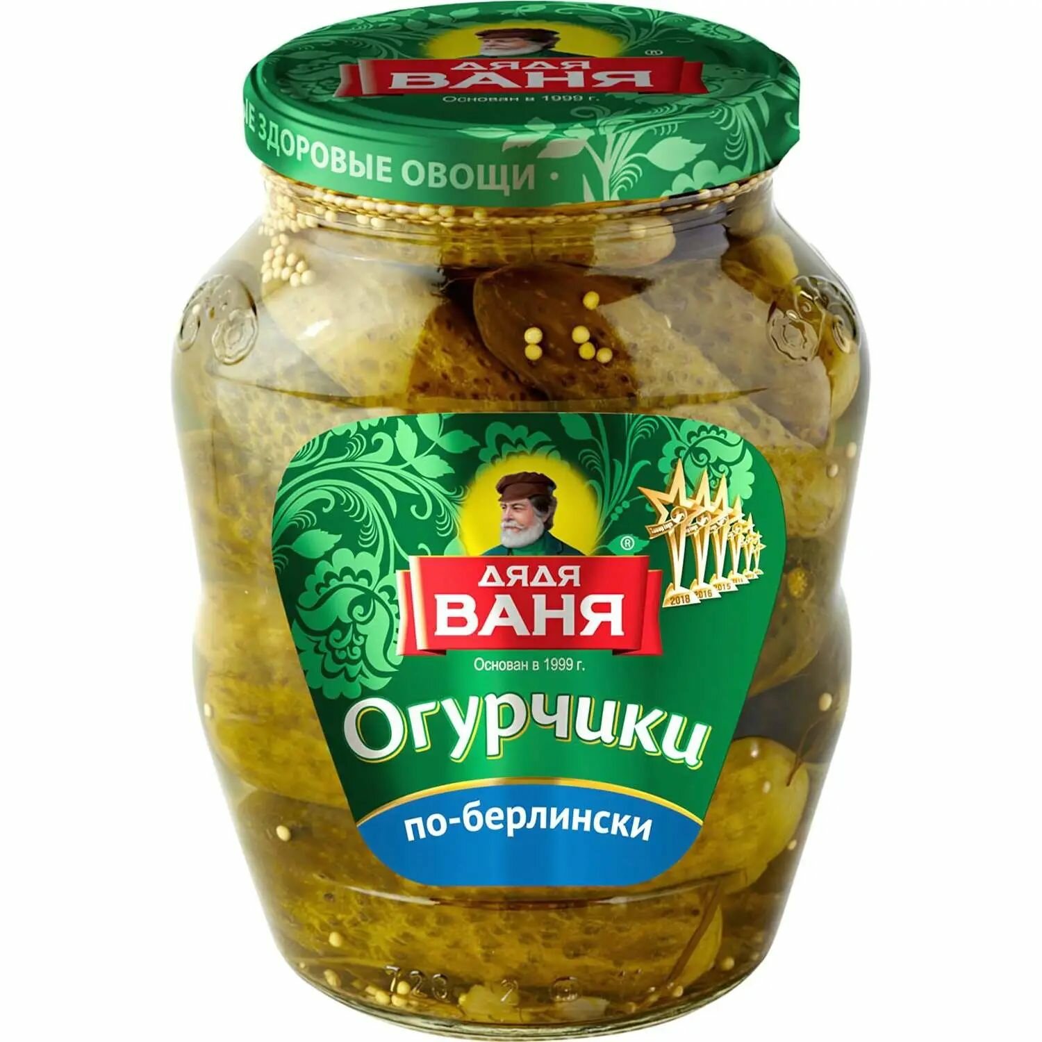 Дядя Ваня Огурцы маринованные По-Берлински, 680 г
