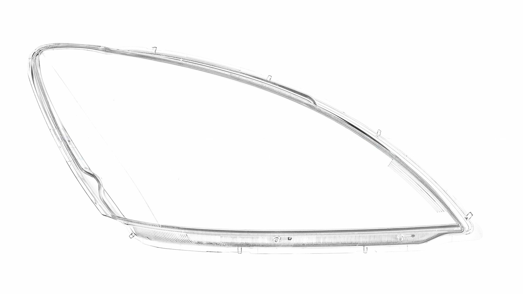 Стекло фары Правое для Mitsubishi Lancer 9 2000 - 2010 / Правое стекло на Митсубиси Ленсер 9