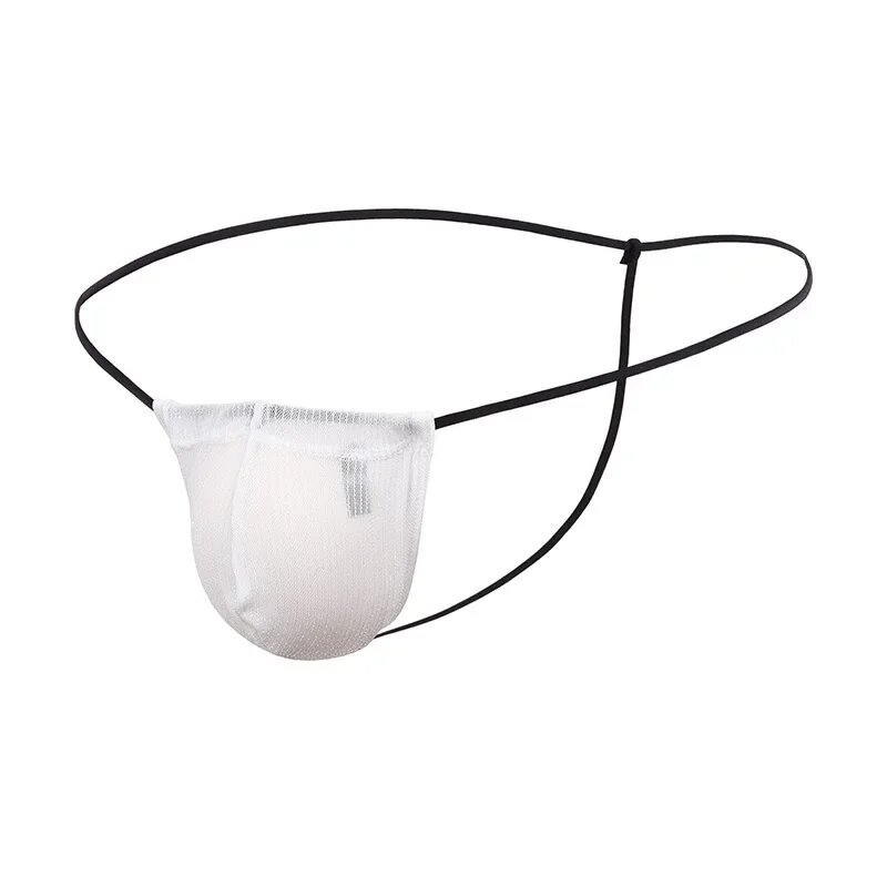 Мужские стринги WJ с американским флагом Белый, L, solid White(nylon), 1 шт.