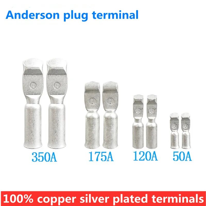 Разъем Anderson 120A, медный, посеребренный