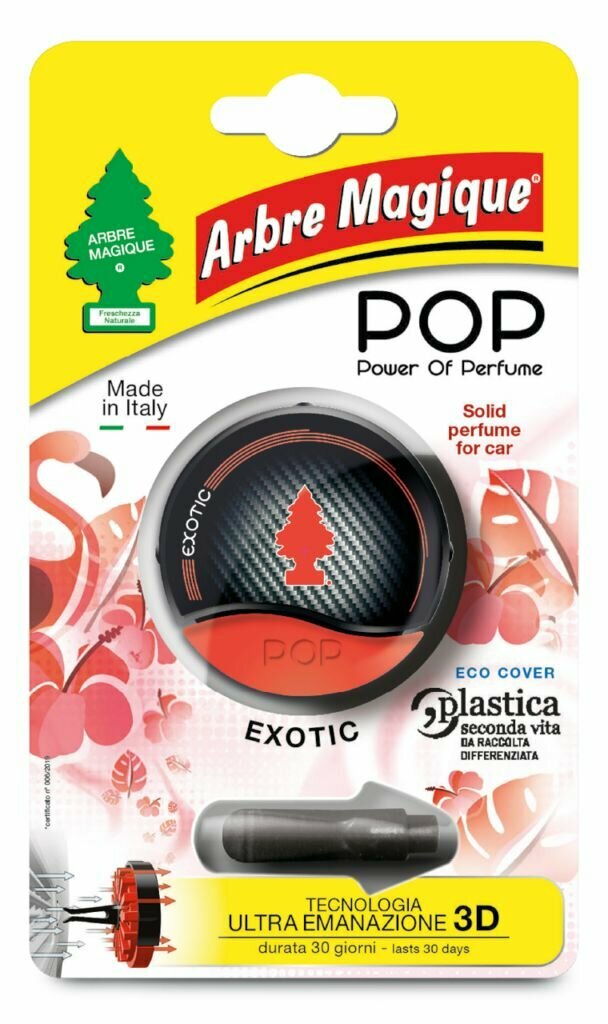 Arbre Magique POP "Exotic" Ароматизатор для автомобиля на дефлектор "экзотика"