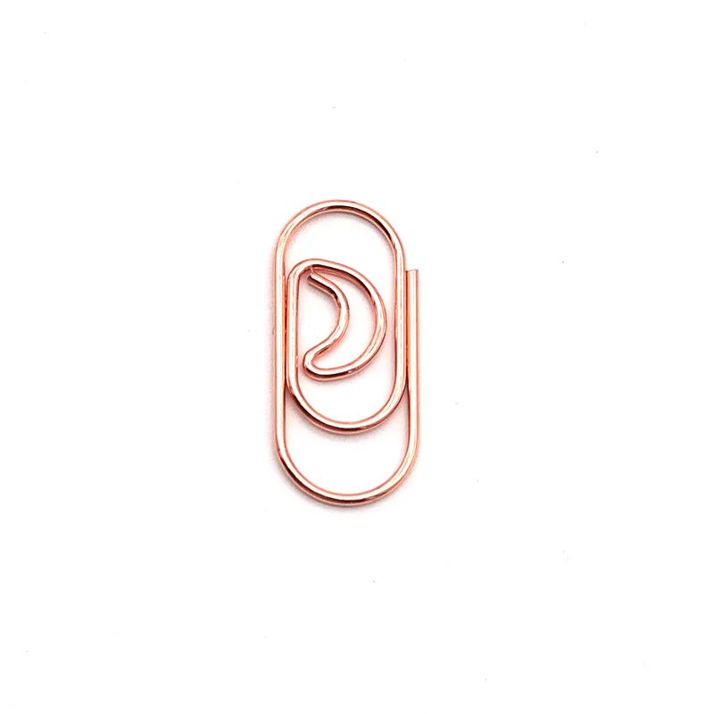 Металлические мини-скрепки для бумаг, набор из 100 штук, rose gold, befriend Розовый, rose gold