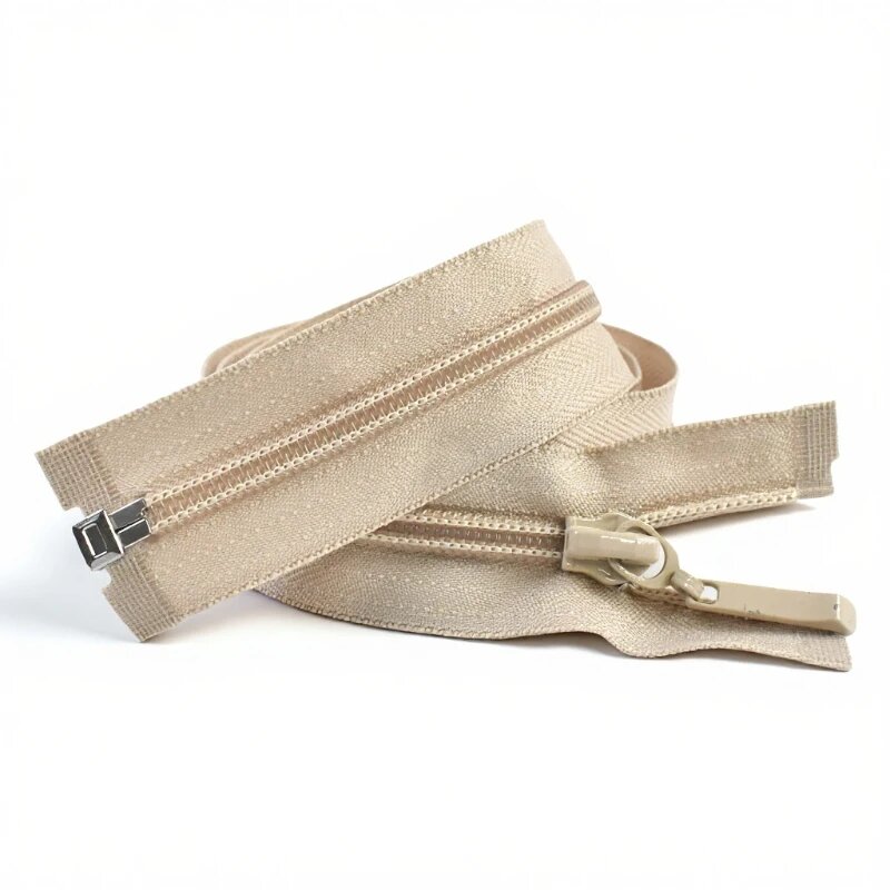 Meetee Нейлоновые молнии 70 см 5# 2/5/10 шт 297Beige, 2Pcs