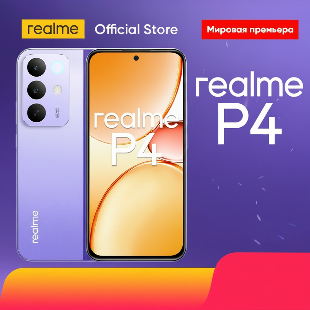 Смартфон Realme P4 4G, 6/128ГБ