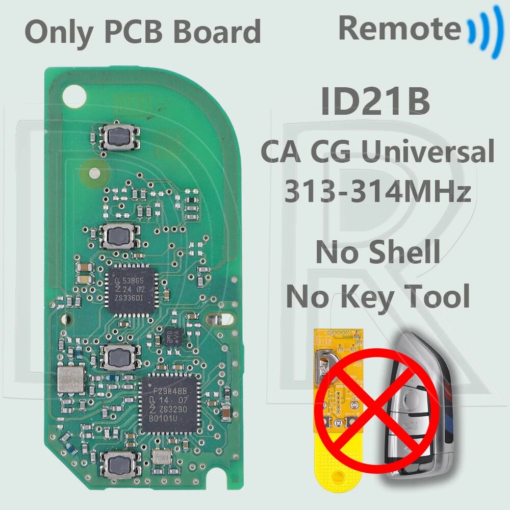 ID21B PCB плата для автоключей BMW 313-314MHz