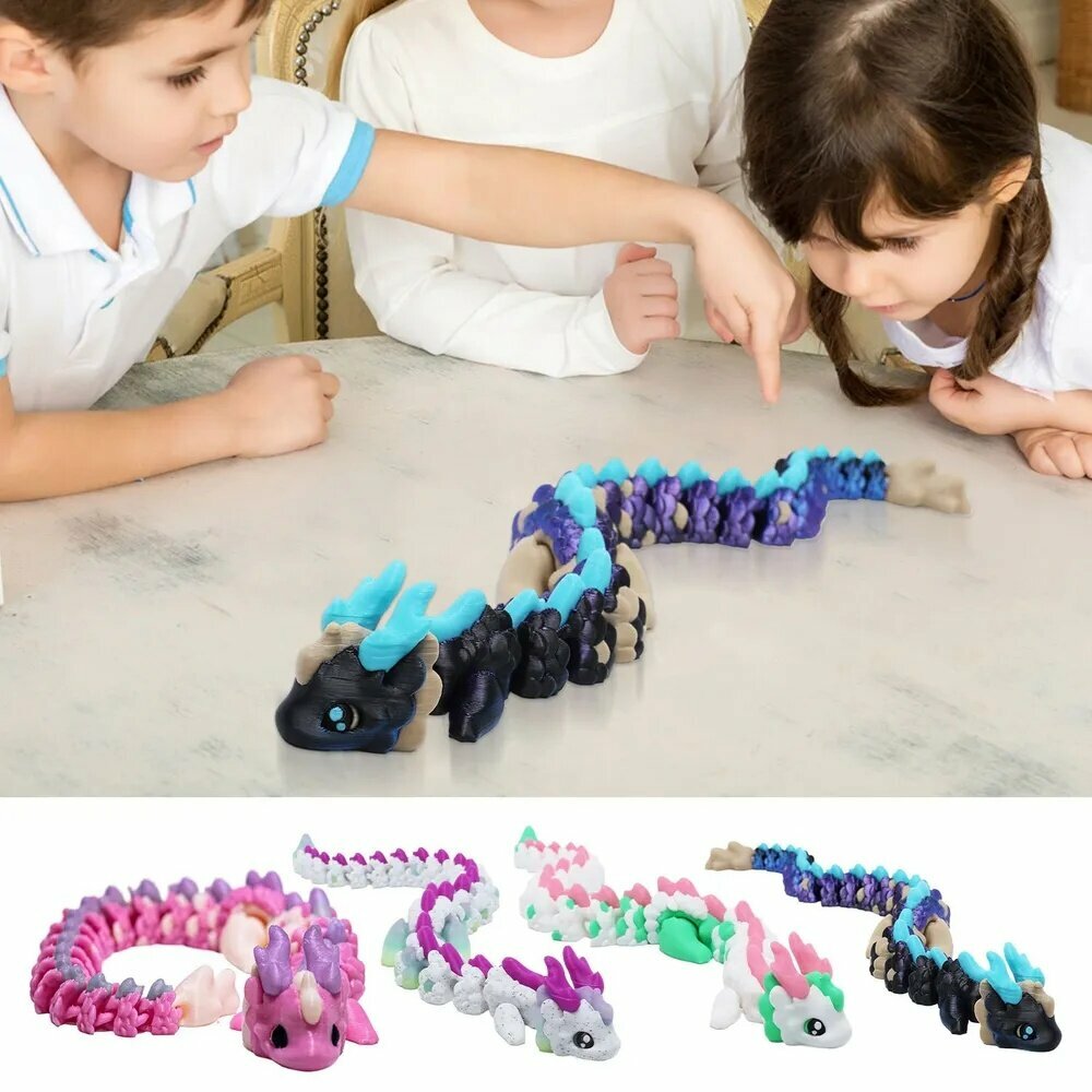 3D Printed Toys, Dragon Fidget Toy , Фигурка для моделирования
