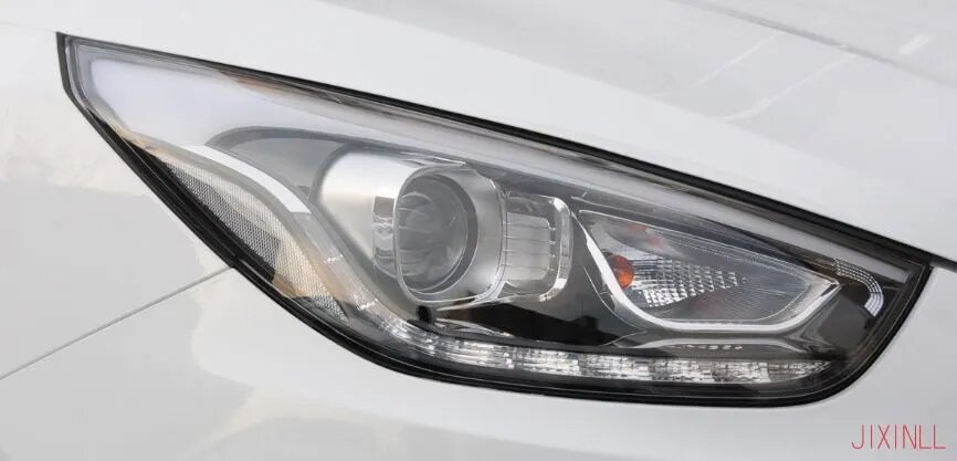 Стекло фары для Hyundai IX35 (2013-2015) 115980, комплект 2 шт, прозрачное