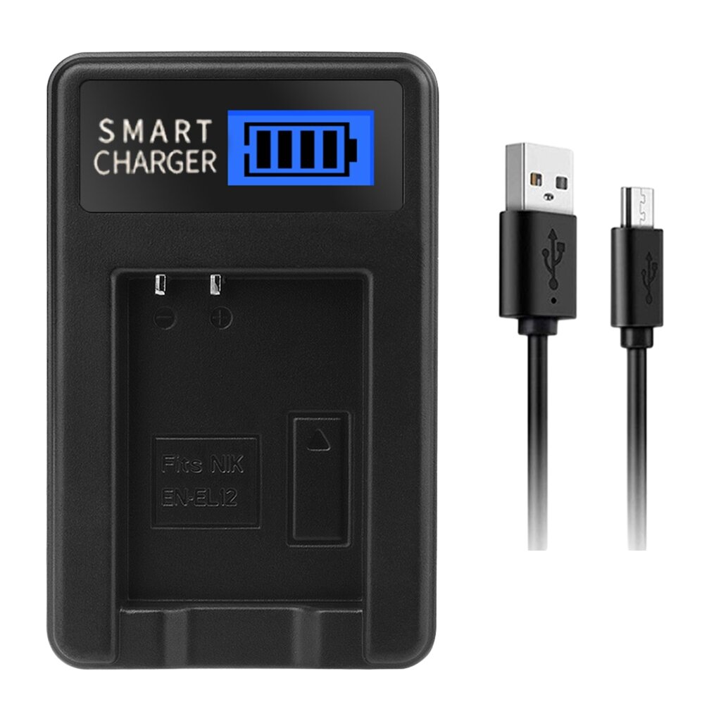 EN-EL12 USB ЖК-Зарядное Устройство для AW100 AW100s AW110 AW110s AW120