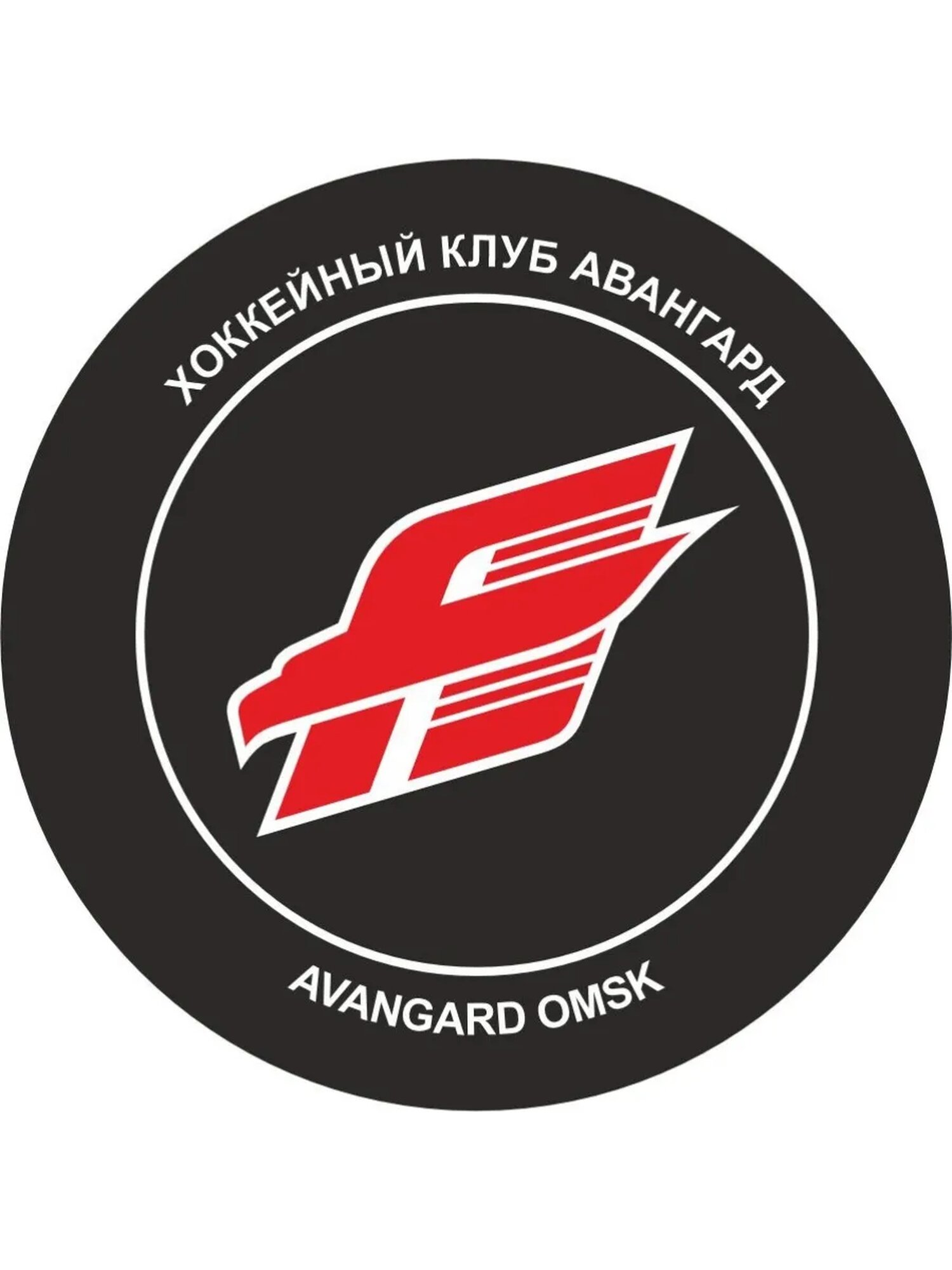 Шайба Sportfanat хоккейная с ретро логотипом 2012/13, 76 мм, черный