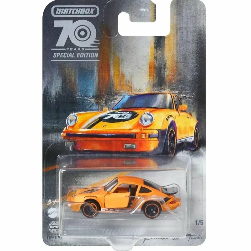 Машинка Matchbox 1:64 Die-cast Alloy Model Collection Toy Children Gifts 80 PORSCHE 911 TURBO