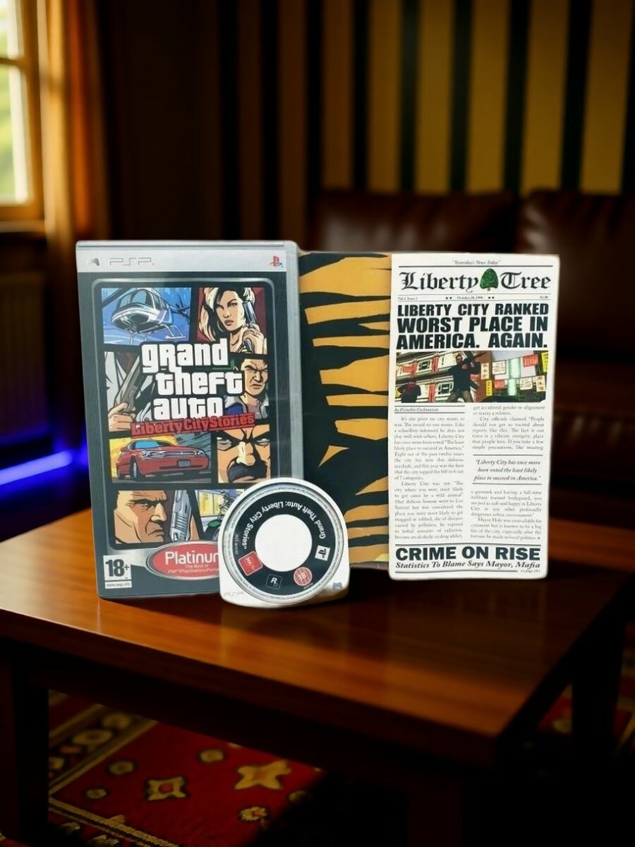 Игра для PSP Grand Theft Auto: Liberty City Stories (мануал+карта)