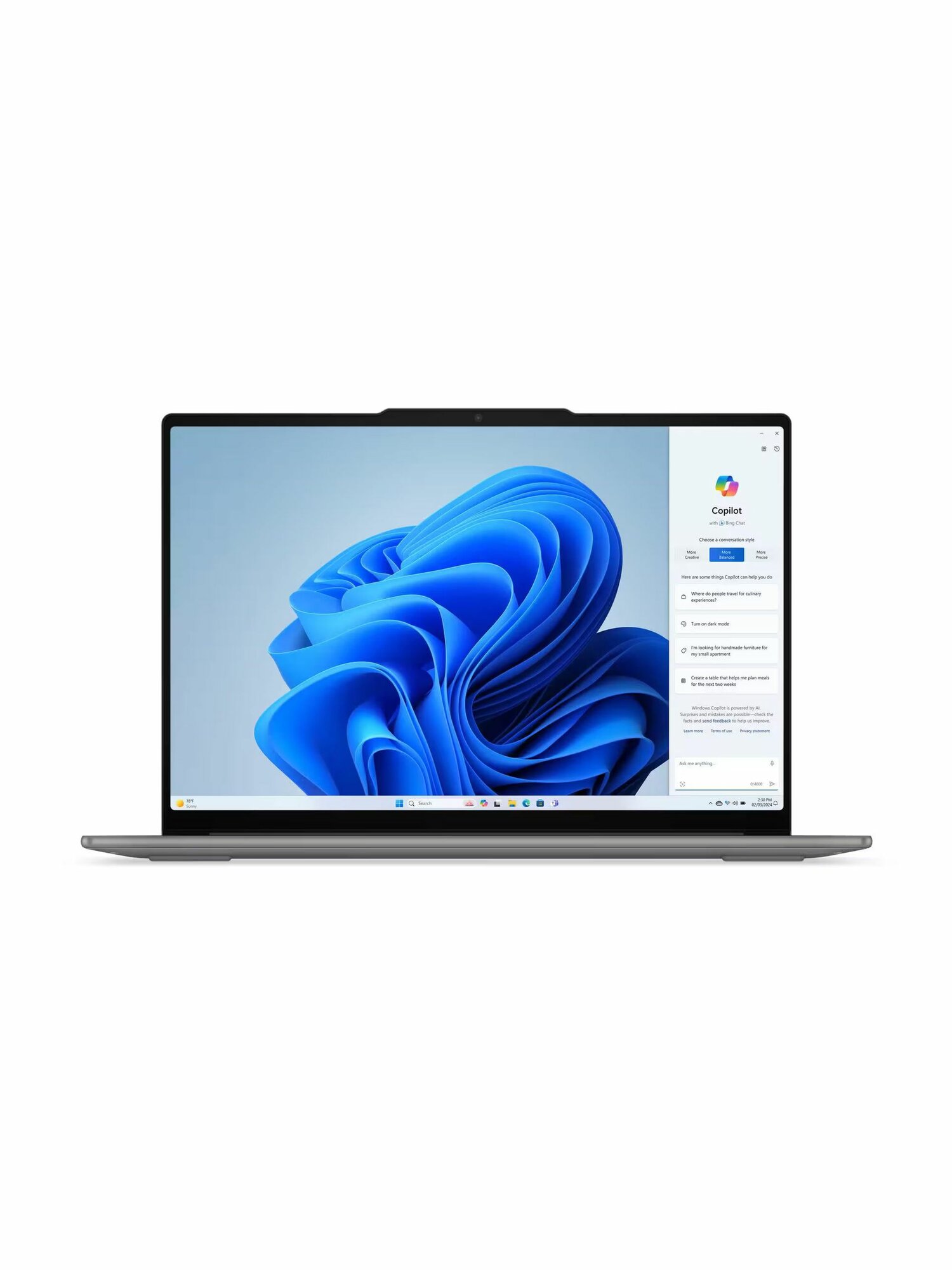 Ноутбук для работы и учебы, Ноутбук Lenovo Yoga Slim 7 15ILL9 83HM0063RK