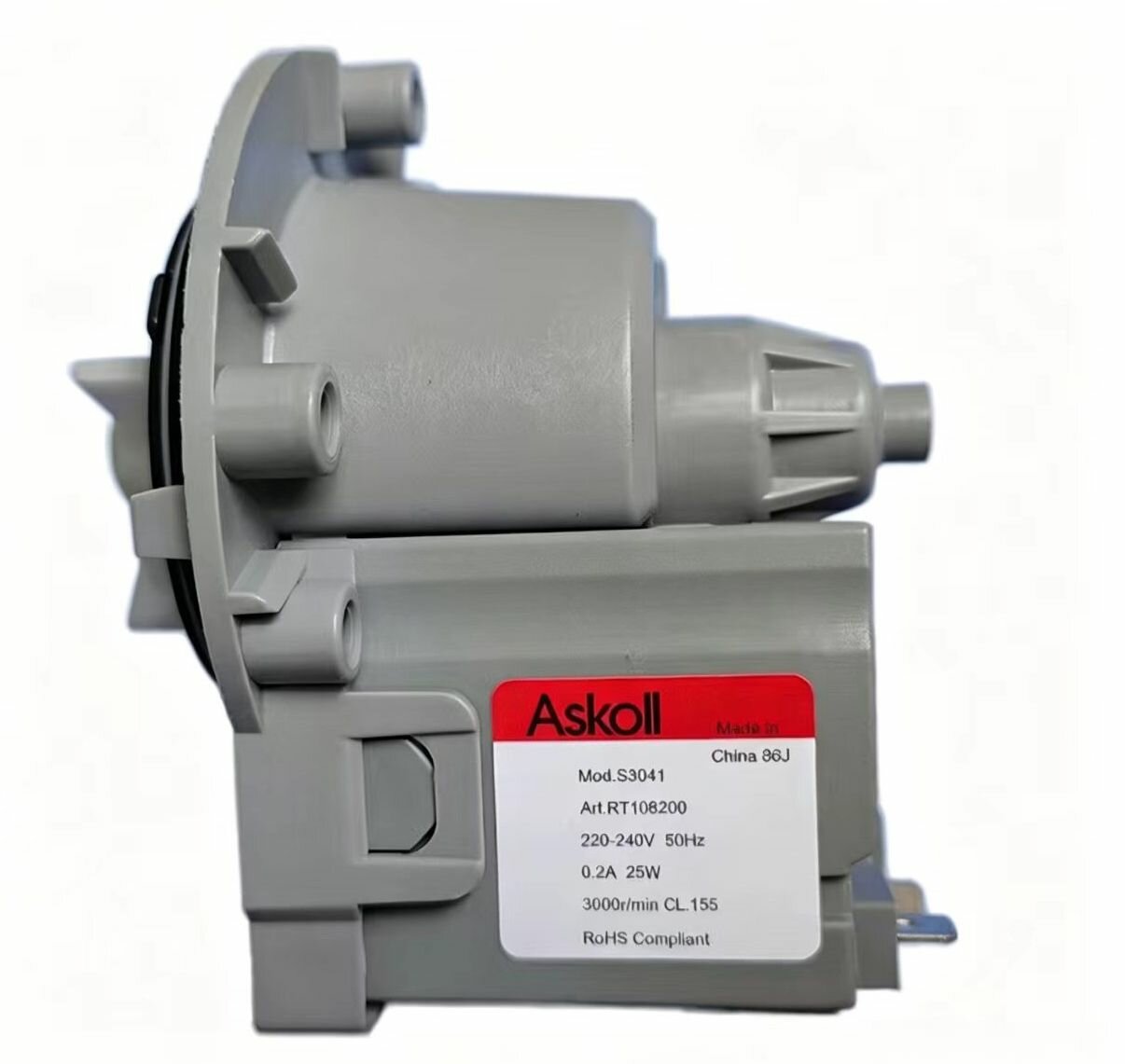 Сливной насос стиральной машины ASKOLL S3041 220V-240V 50 Гц