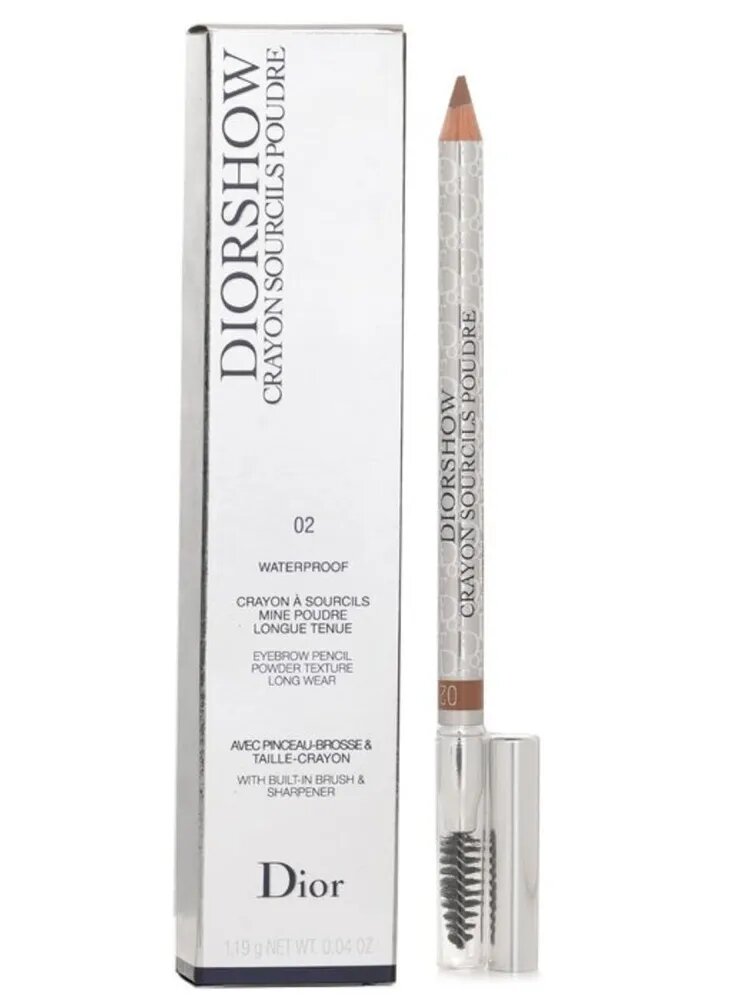 Christian Dior Diorshow Водостойкий Пудровый Карандаш для Бровей - 02 Chestnut 1.19g